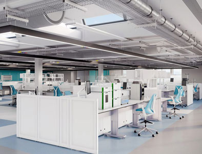 Commercial Laboratory Interior Fitout Dubai UAE | Lloyd Design Fitouts